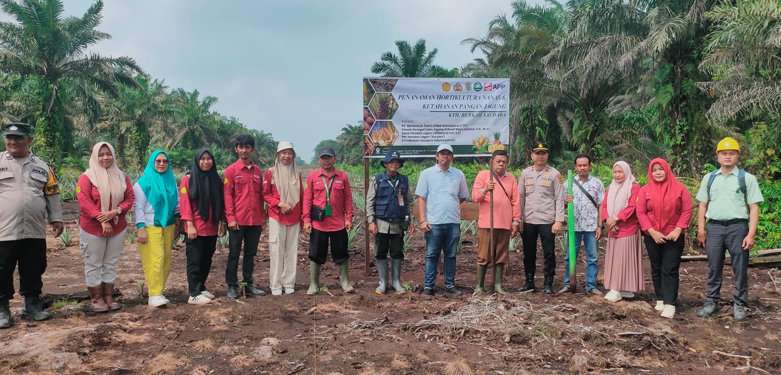 Dukung Ketahanan Pangan, PT WKS dan Polsek Geragai Tanam Jagung Bersama ...