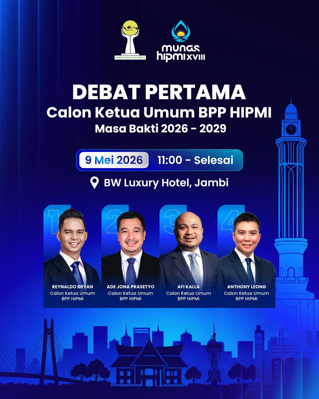 Pelaku Usaha Muda Nasional Akan Hadiri Debat Perdana Caketum BPP HIPMI ...